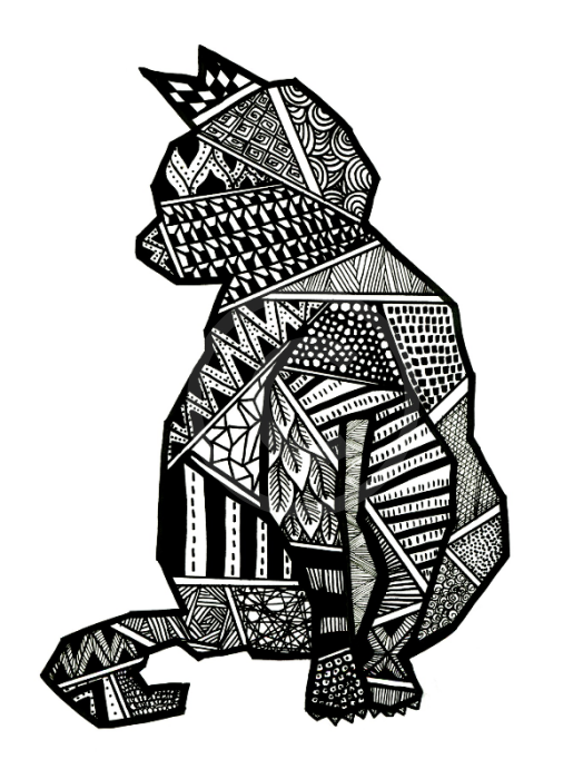 Geo Cat by Emily Child