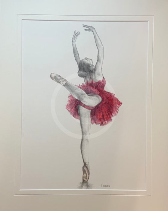Ballet Dancer Pencil Drawing