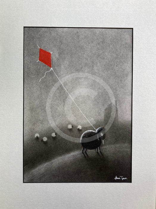 SOLD Chasing Shadows - a Black Sheep ORIGINAL by Shaun Tymon