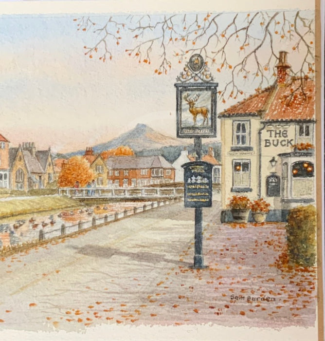 SOLD Great Ayton - Sam Burden ORIGINAL WATERCOLOUR