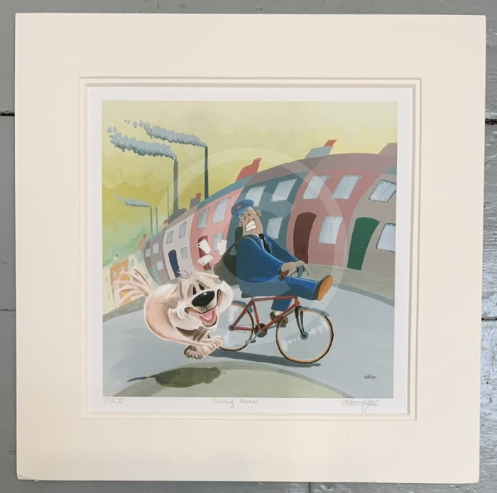 Chasing Postmen by Alister Colley Limited Edition Print